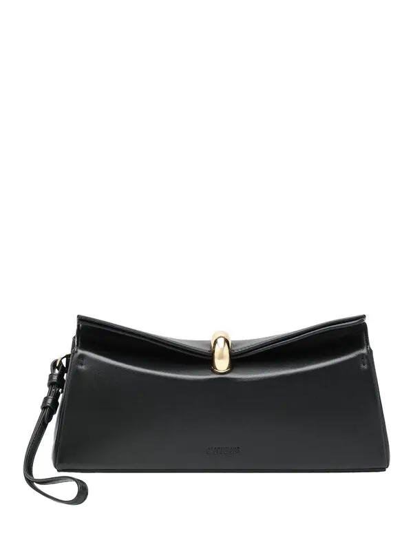Jacquemus Valerie Clutch Aus Schwarzem Leder - Black