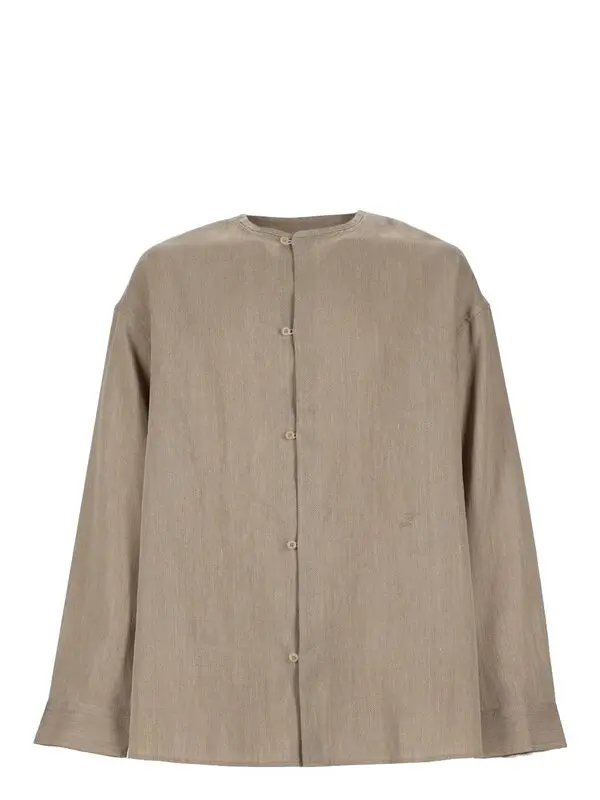 Jacquemus Linen Blend Shirt - Cream