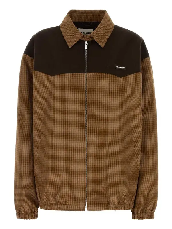 Miu Miu Cotton Jacket - Brown