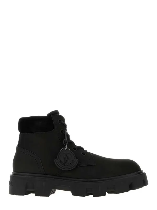 Moncler Suede Peak City Ankle Boots - Black