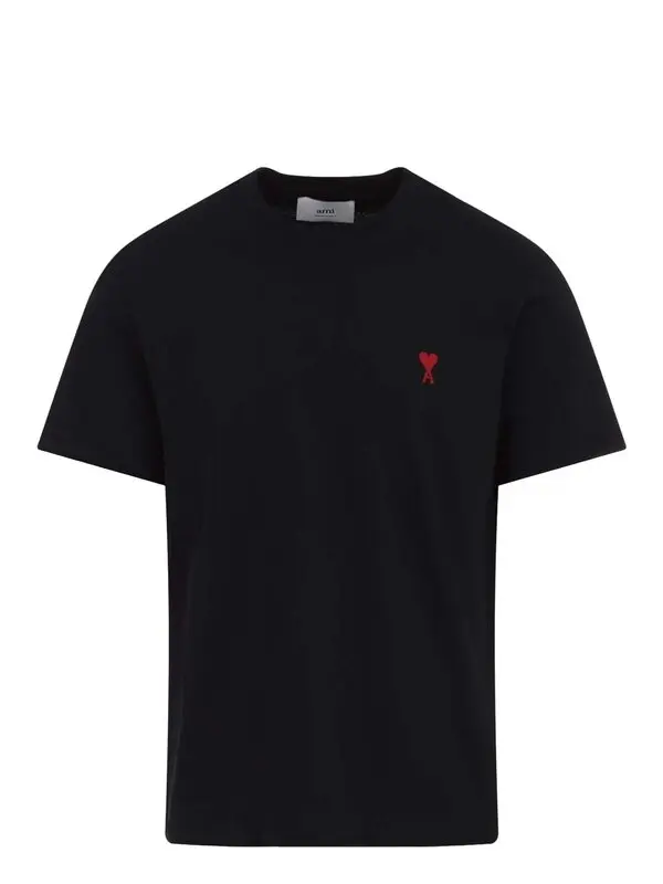 AMI Paris Classic Red T-shirt - Black