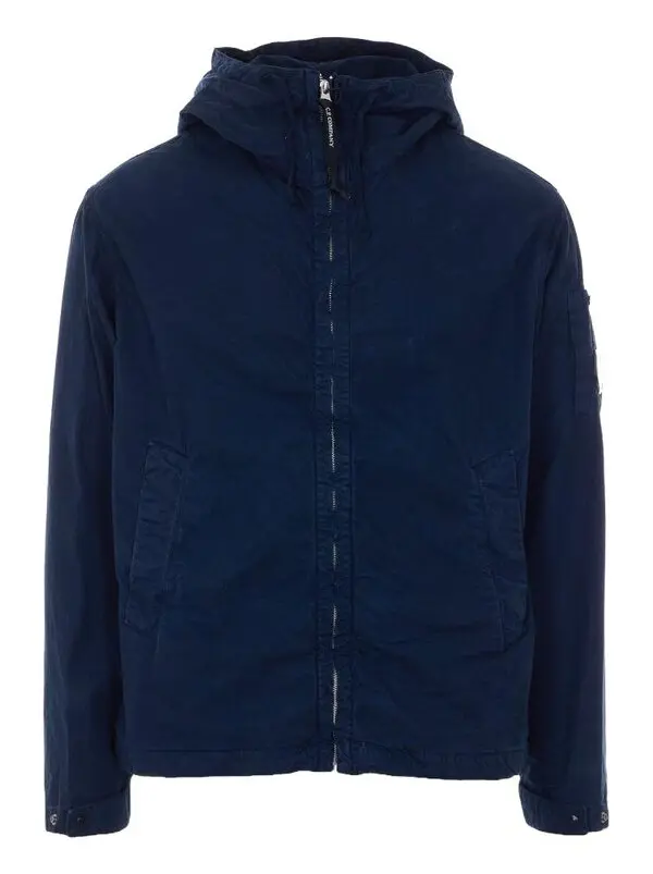 C.P. COMPANY Micro-reps Hooded Jacket - Blue