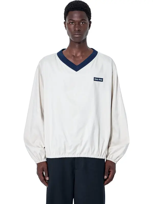 Miu Miu Technical Pongé Sweatshirt - Multicolor