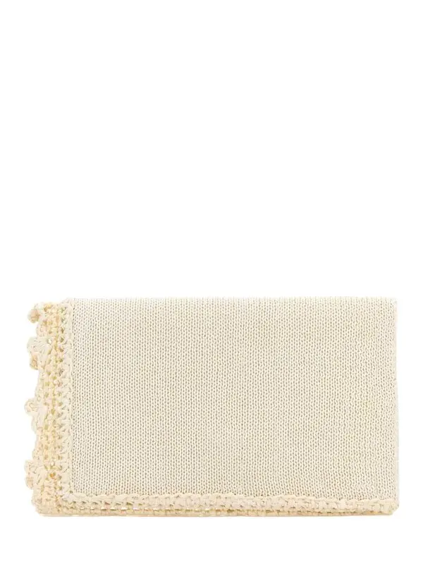 JW Anderson Ivory Crochet Clutch - White