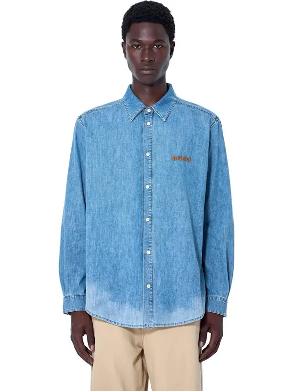 Miu Miu Chambray Shirt - Blue