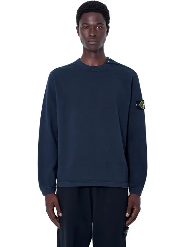 Stone Island Crewneck Sweatshirt - Blue