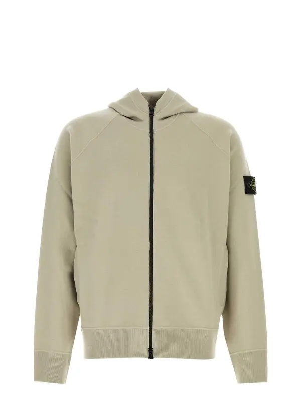 Stone Island Dove Grey Knit Sweatshirt - Gray