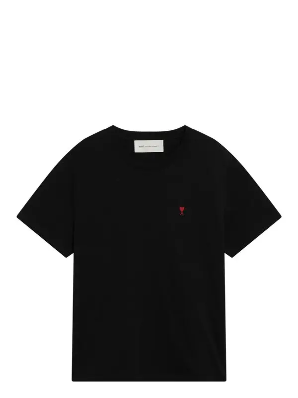 AMI Paris De Coeur T-shirt - Black