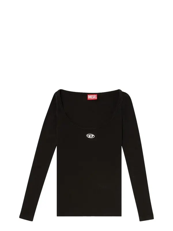 DIESEL® Logo Cotton Top - Onyx
