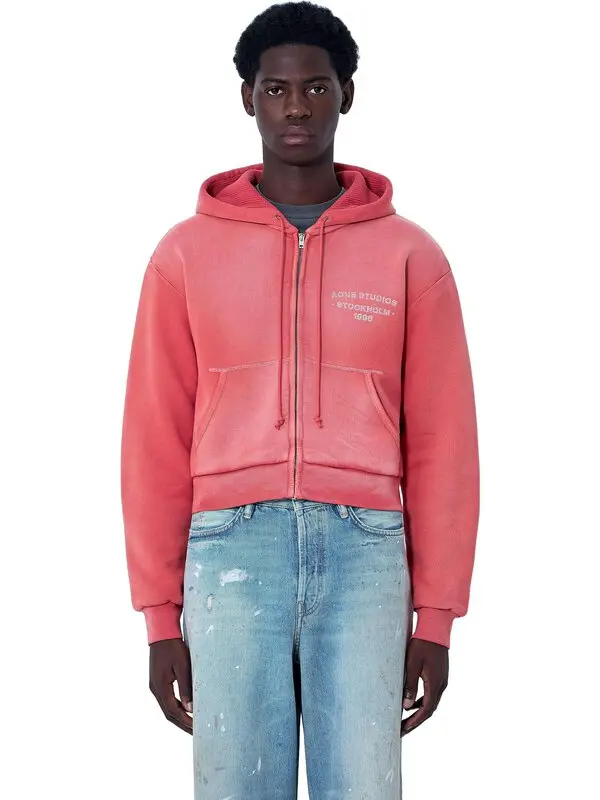 Acne Studios Zip-up Hoodie - Red