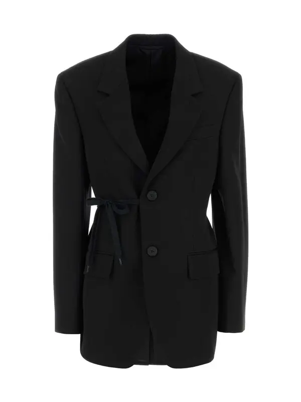 Balenciaga Wool Oversize Blazer - Black