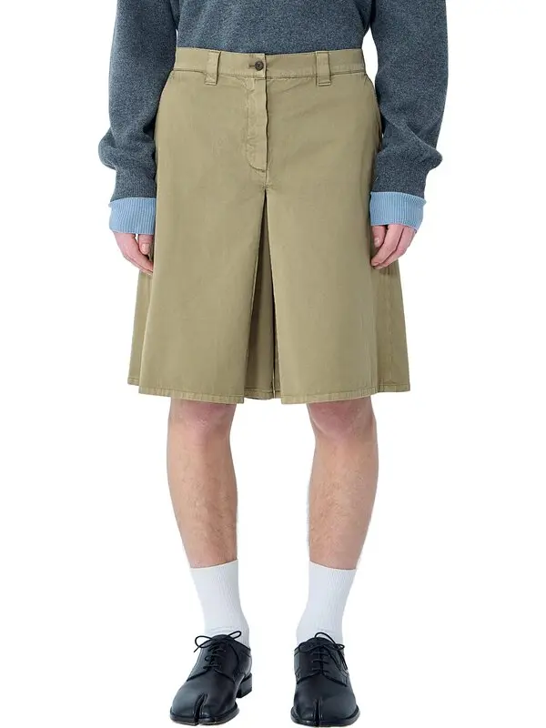 Miu Miu Garment-dyed Skirt - Green