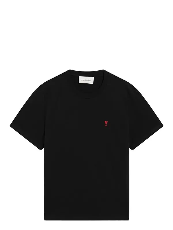 AMI Paris De Coeur T-shirt - Black