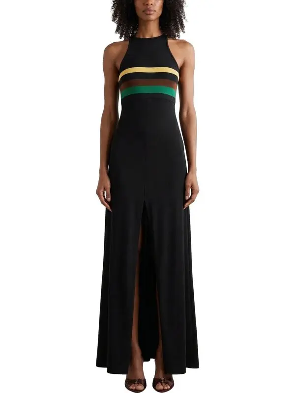 Saint Laurent Viscose Jersey Dress - Black