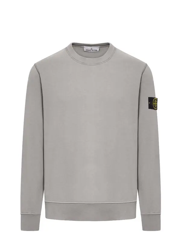 Stone Island Cotton Crew-neck Sweatshirt - Gray