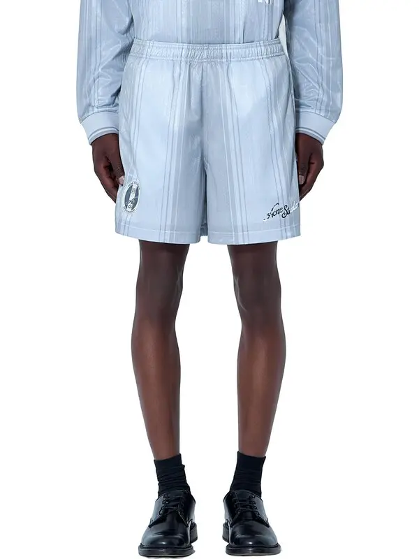 Acne Studios Striped Elasticated Shorts - Gray