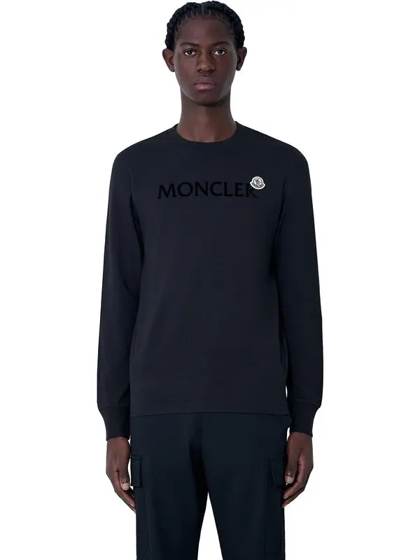 Moncler Logo Motif Sweatshirt - Black