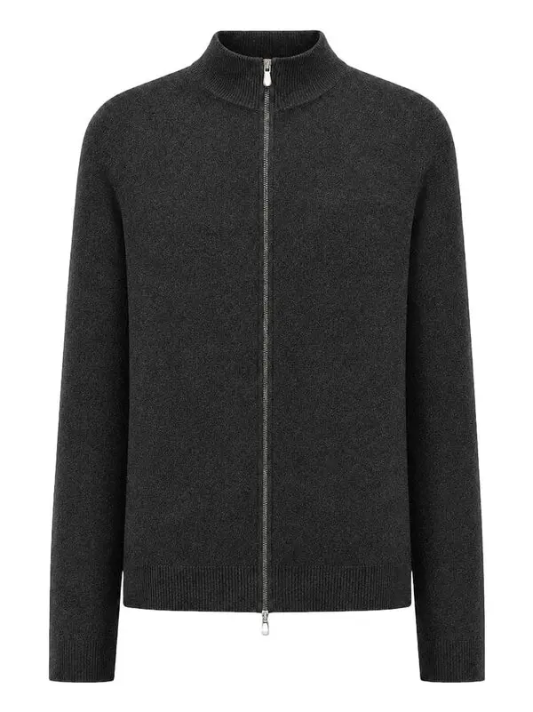 Brunello Cucinelli Cashmere Zip-up Cardigan - Gray