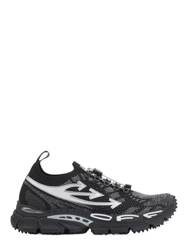 Off-White Knit Sneakers - Black