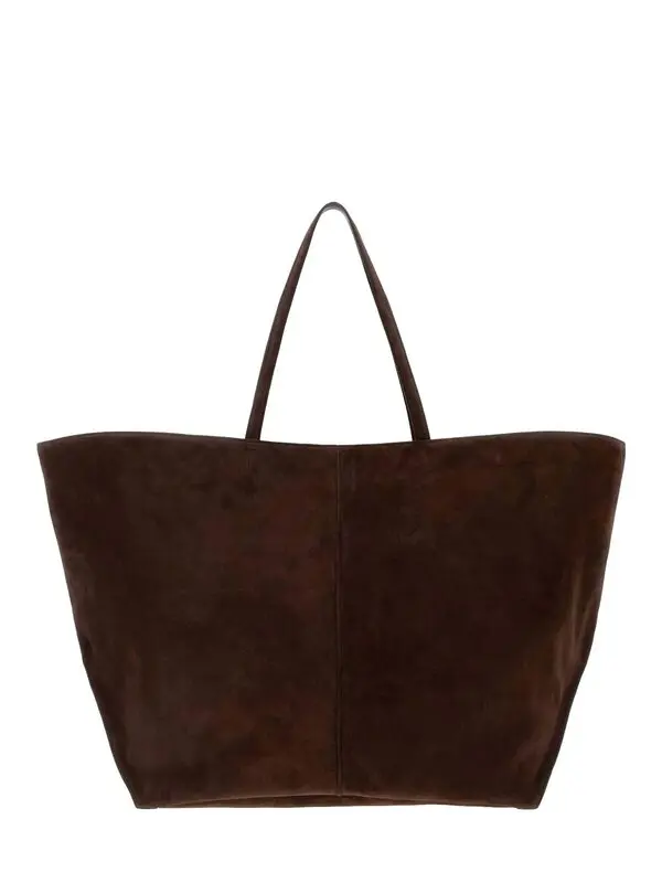 JIL SANDER Suede Linea Xl Shopping Bag - Brown