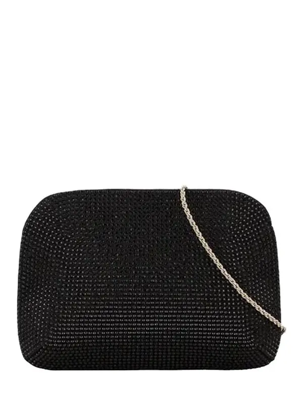 Giorgio Armani Clutch In Satin And Rhinestones - Multicolor