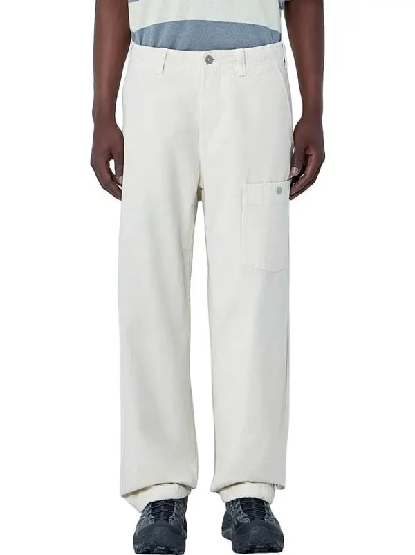 Stone Island Regular Straight-leg Cargo Trousers - Cream