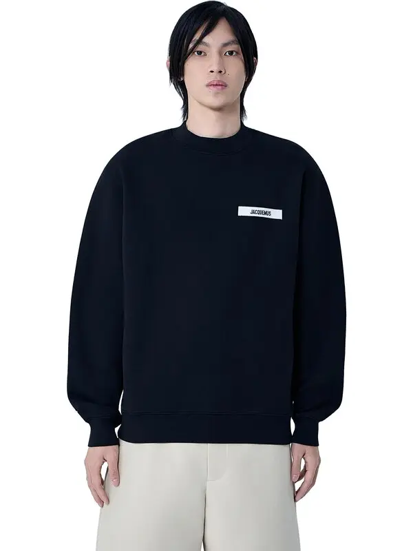 Jacquemus Le Camionneur Gros Grain Sweatshirt - Black
