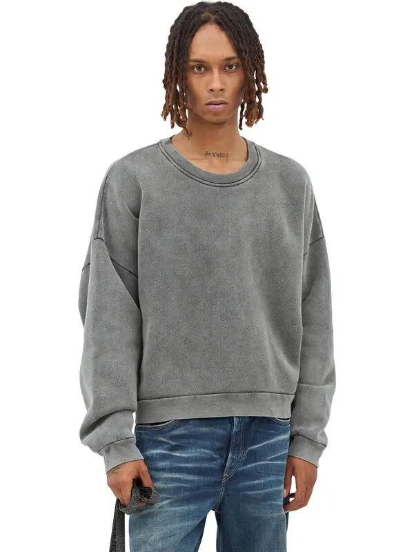 Acne Studios Logo Patch Sweatshirt - Gray