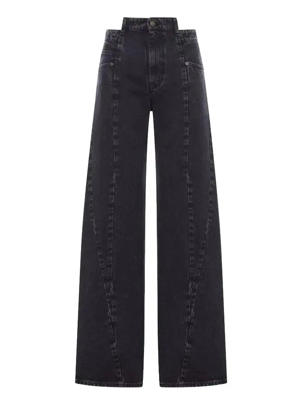 MAISON MARGIELA Asymmetric 5-pocket Denim Jeans - Black