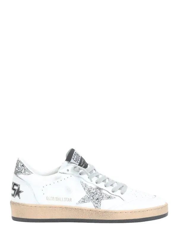 GOLDEN GOOSE Leather Ballstar Sneakers - White