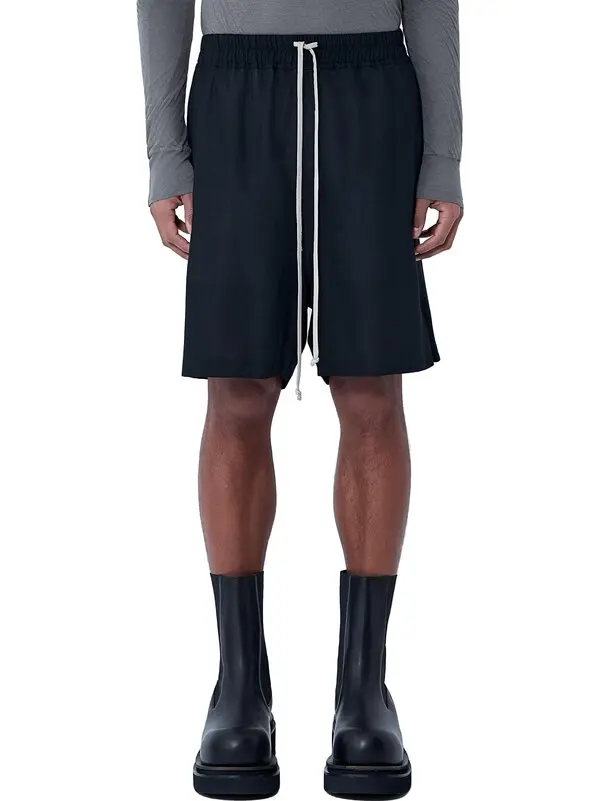 Rick Owens Drawstring Relaxed Fit Shorts - Black