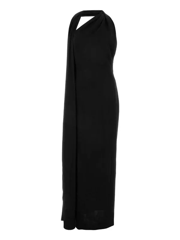 Loewe Satin Long Dress - Black