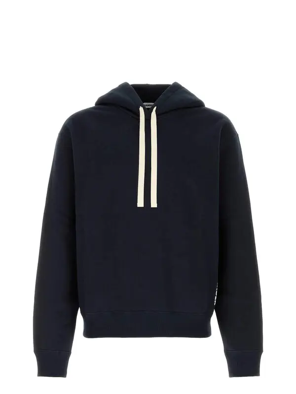 JIL SANDER Midnight Cotton Sweatshirt - Blue
