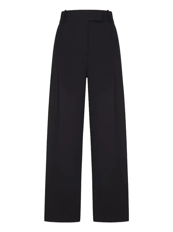 Giorgio Armani High-waisted Palazzo Trousers - Black