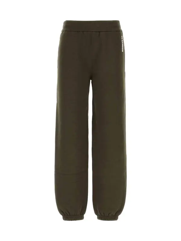 JIL SANDER Olive Cotton Joggers - Green