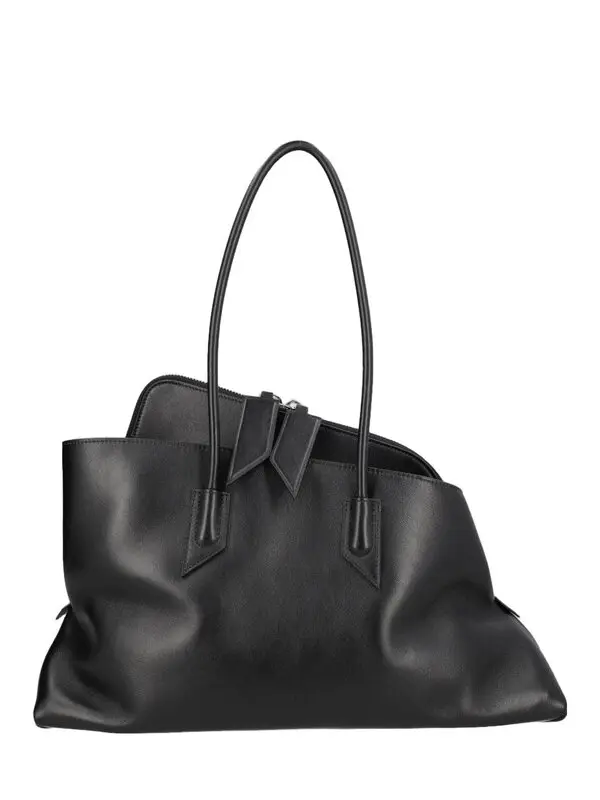 Attico Leather Tote - Black