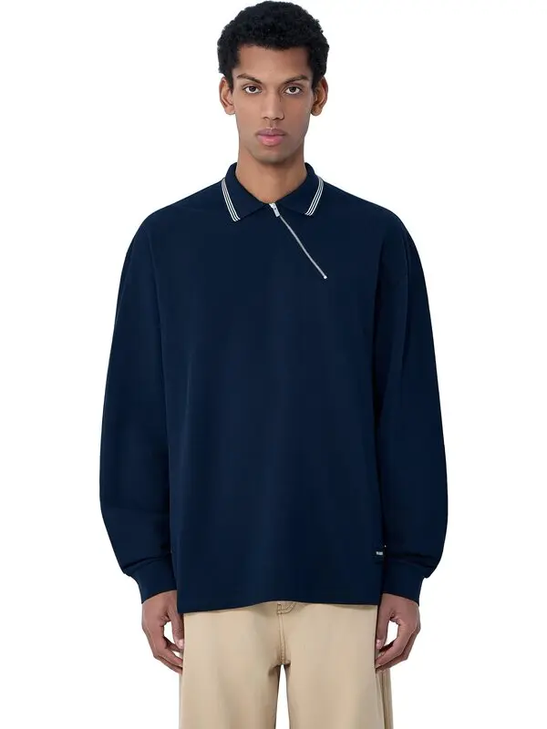 Miu Miu Half-zip Polo Shirt - Blue