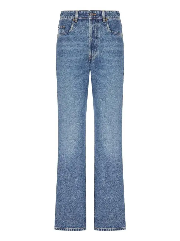 Miu Miu Flared Denim Jeans - Mid Indigo