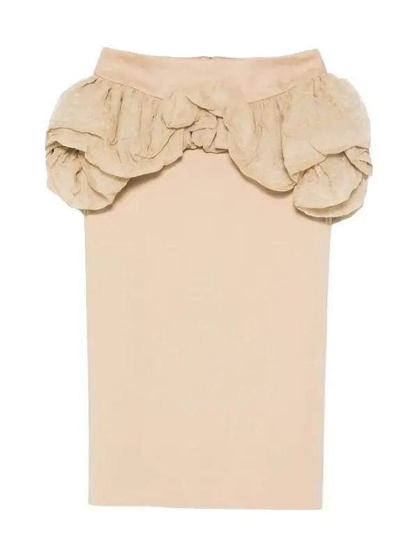 Max Mara Neutrals Skirts Fitted Skirts - Cream