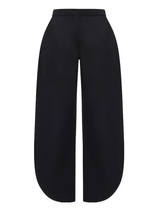 Alaïa High-waisted Split Leg Trousers - Black