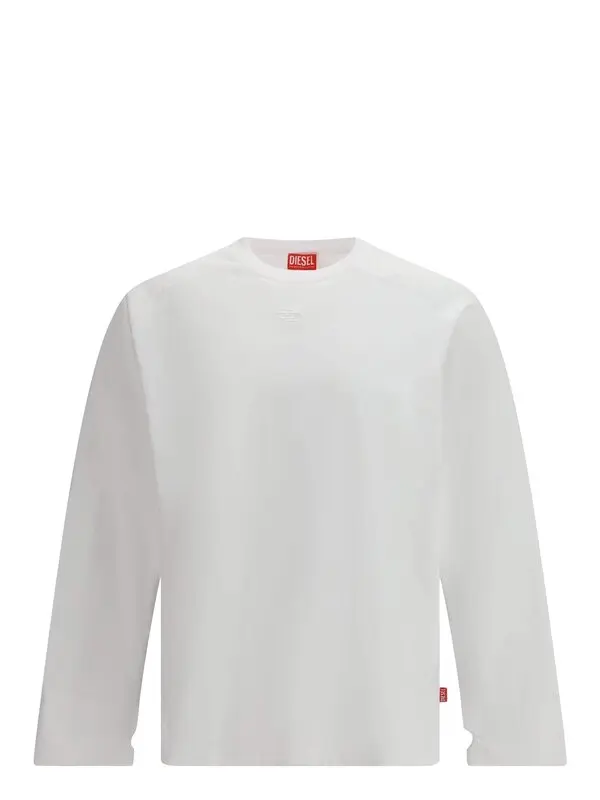 DIESEL® T-kristian Long-sleeve T-shirt With Raglan Cut - White