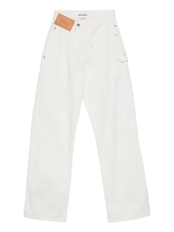 JW Anderson Denim Wide-leg Jeans - White