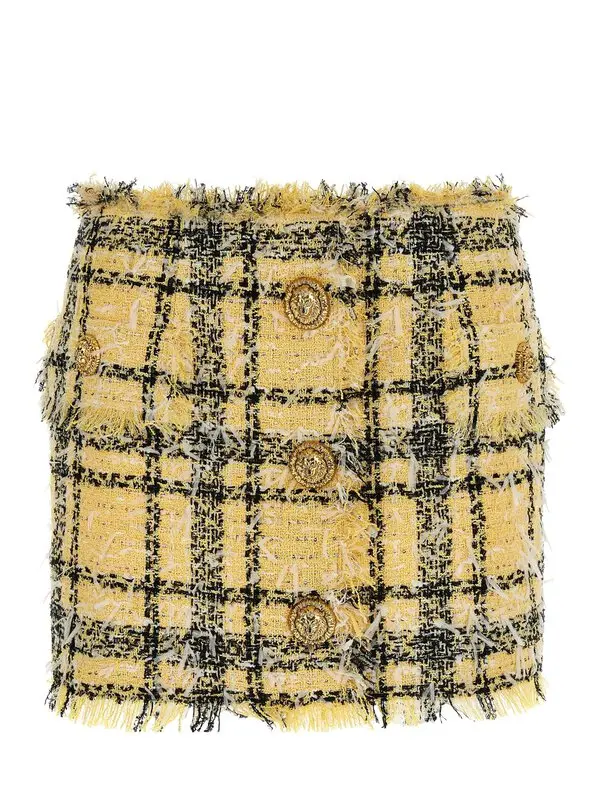 Balmain Lurex Tweed Skirt - Multicolor
