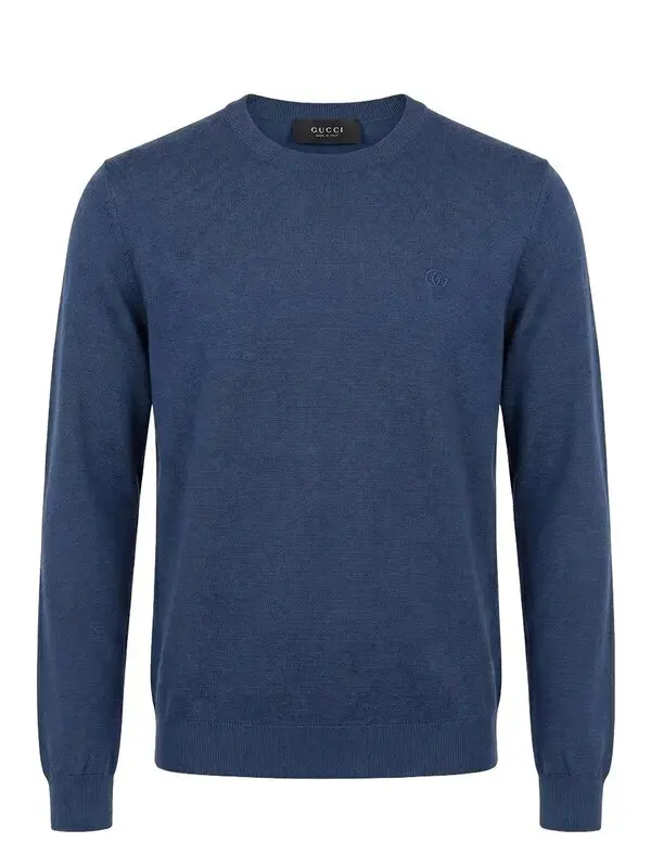 Gucci Silk Long Sleeve Round Neck Sweater - Multicolor