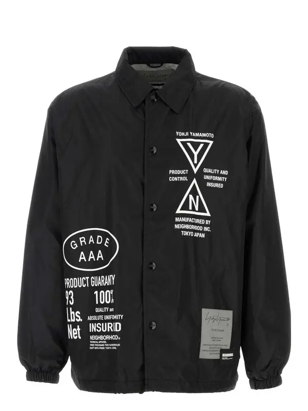 Yohji Yamamoto Nylon X Neighborhood Windbreaker - Black