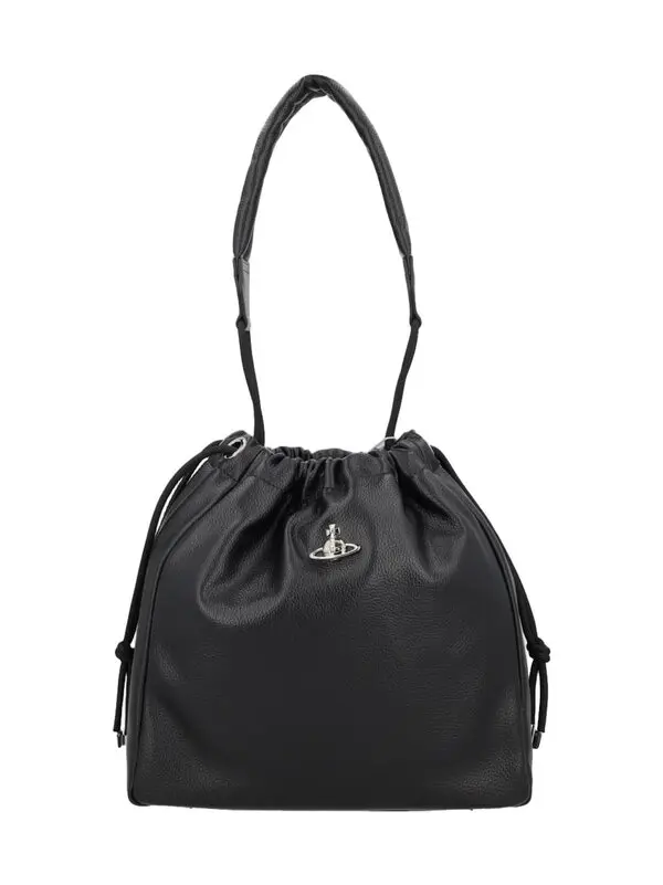VIVIENNE WESTWOOD Hilary Bucket Bag - Black