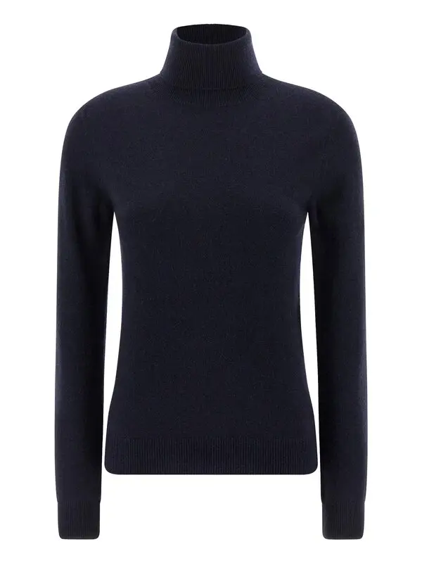 Balenciaga Standard Turtleneck Cashmere Sweater - Blue
