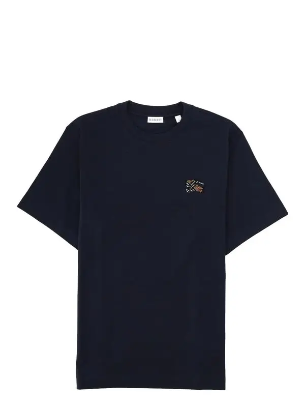 Burberry T-shirt In Cotone - Blue