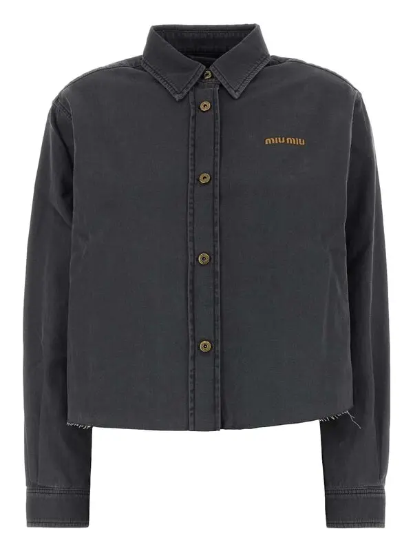 Miu Miu Chambray Shirt - Gray