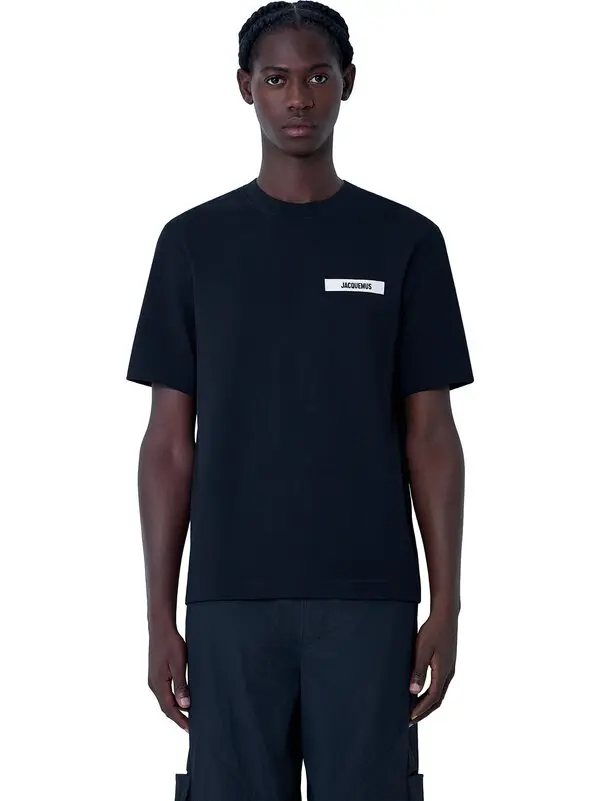 Jacquemus Le T-shirt Gros Grain - Black